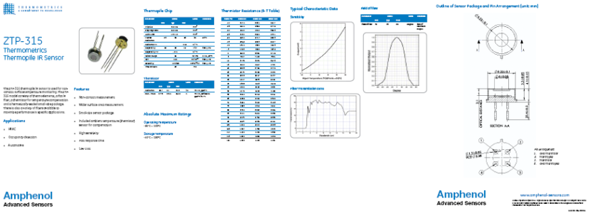 920-590A – ZTP-315 Thermopile IR Sensor – Register Graphics
