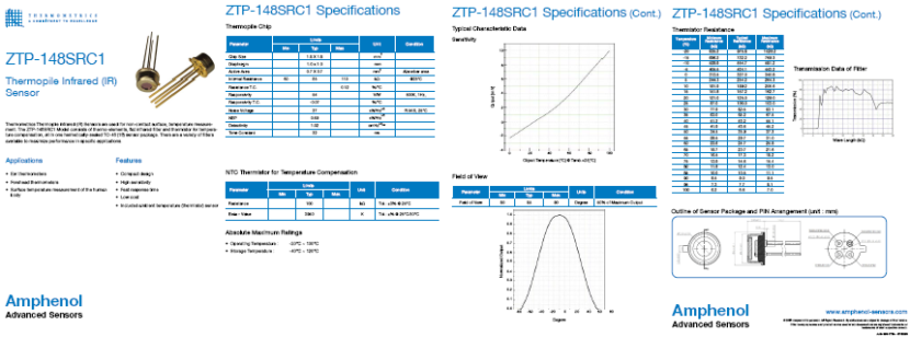 920-773A – ZTP-148SRC1 Thermopile Infrared (IR) Sensor – Register Graphics